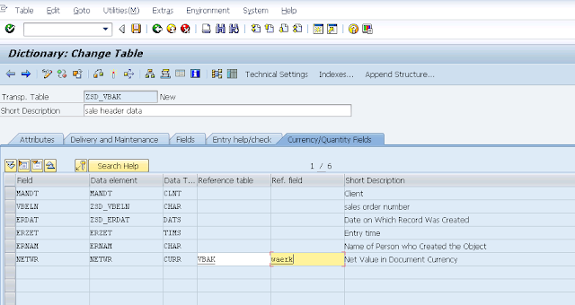 SAP TECH: Creating Transparent Master Table