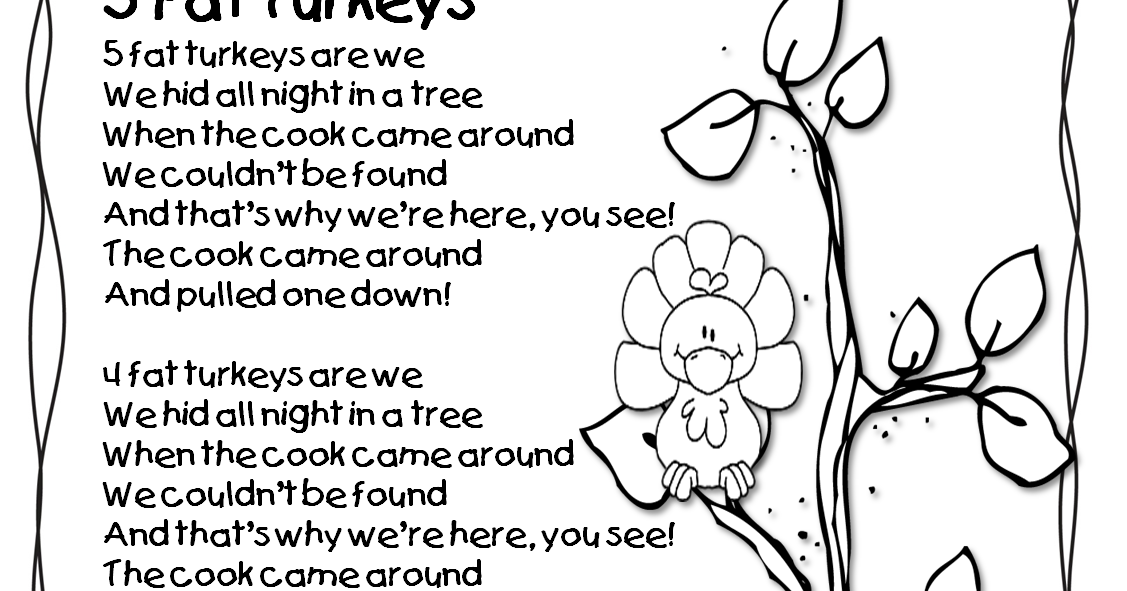 Five Little Turkeys Song