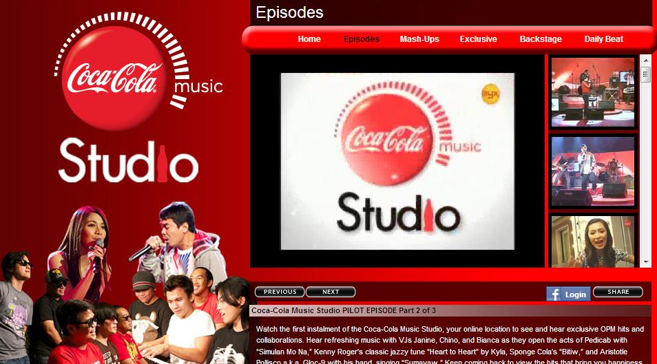 Bringing Coca Cola Happiness into Music Website
