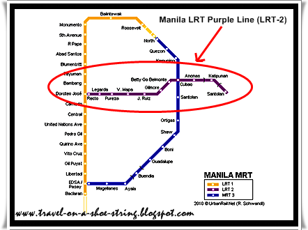 Manila LRT Purple Line (LRT-2) Route ~ Travel, Photographs and Lifestyle