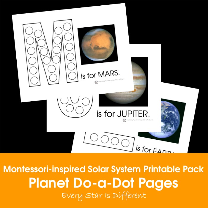 Montessori Solar System Printables