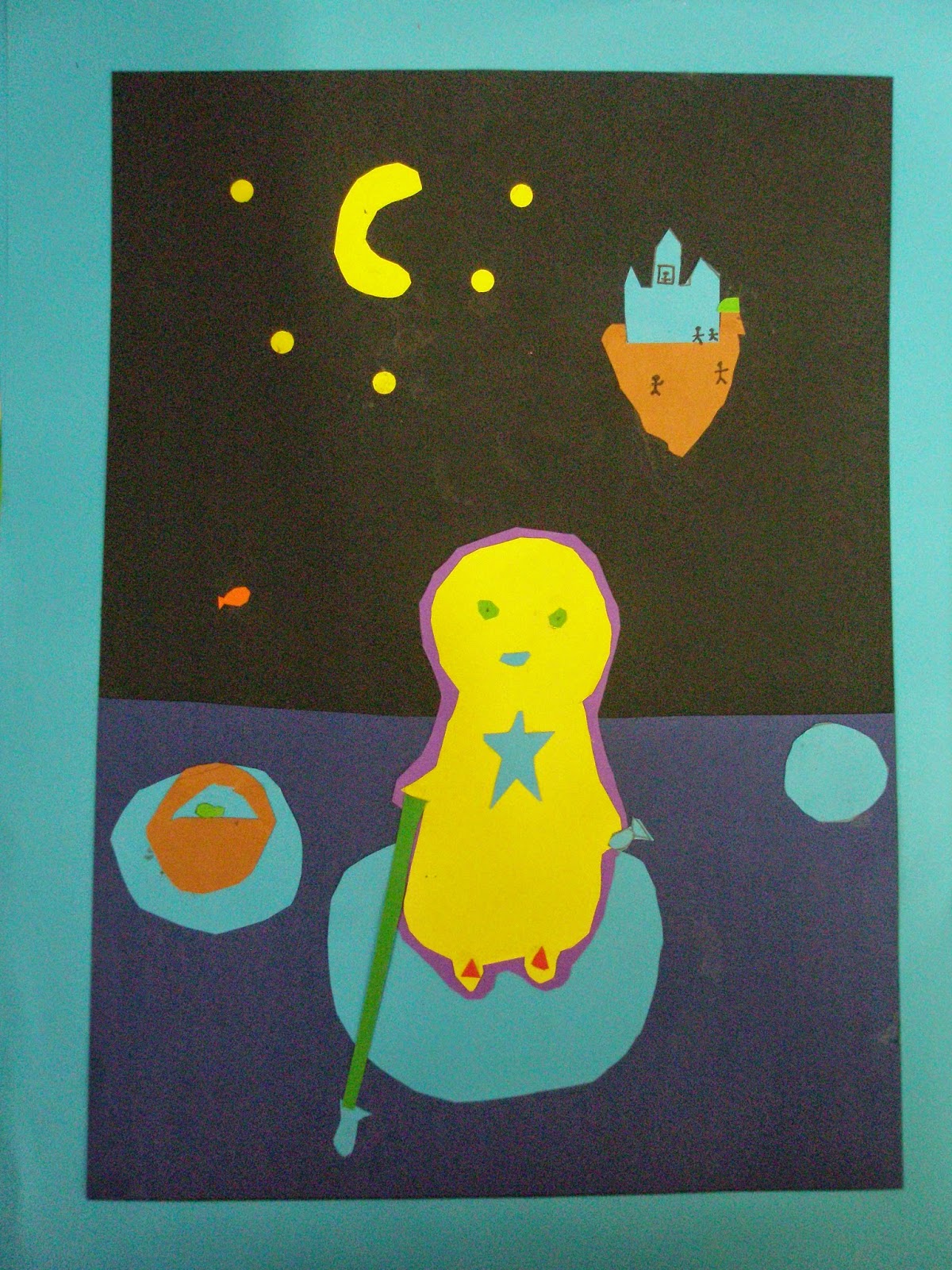 Elwood Primary Art: Complementary Colour Collage!