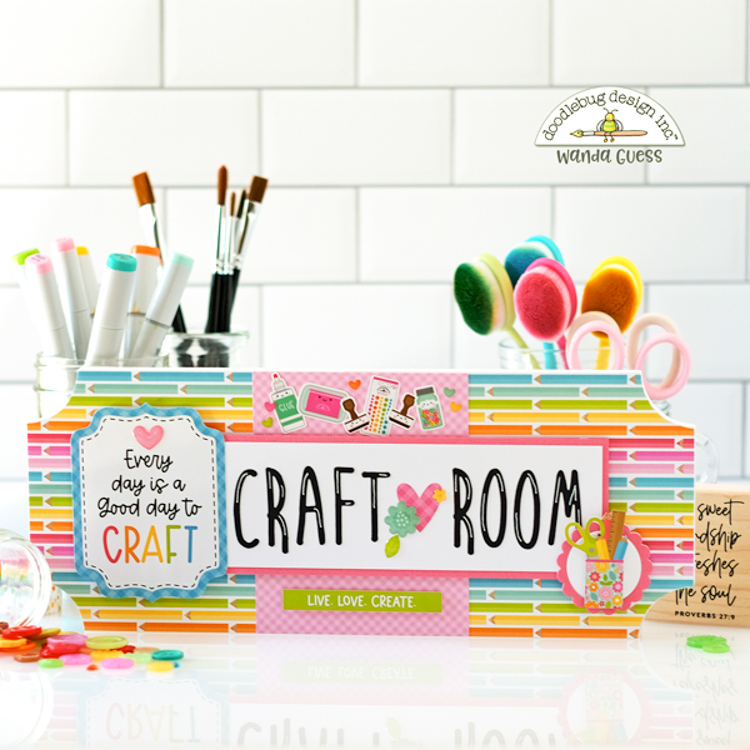 Doodlebug Design Inc Blog: CUTE & CRAFTY CRAFTROOM DECOR | with Wanda