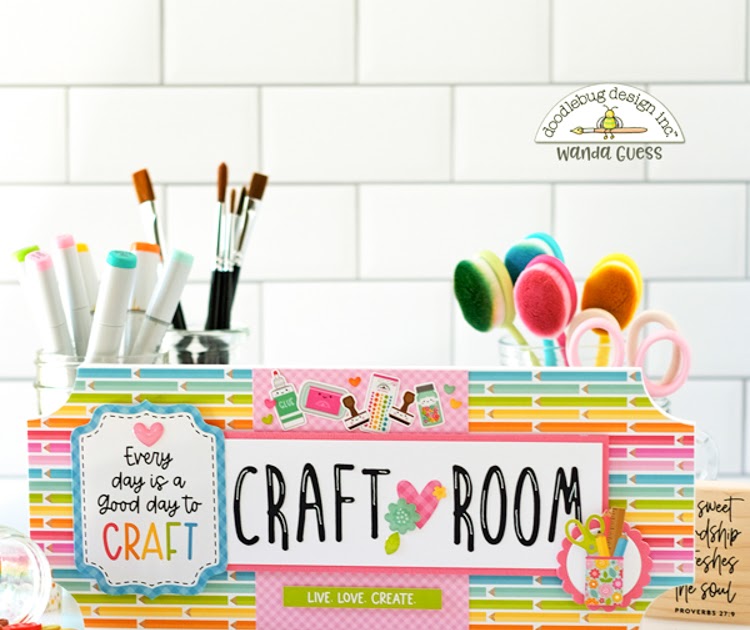 Doodlebug Design Inc Blog: CUTE & CRAFTY CRAFTROOM DECOR | with Wanda
