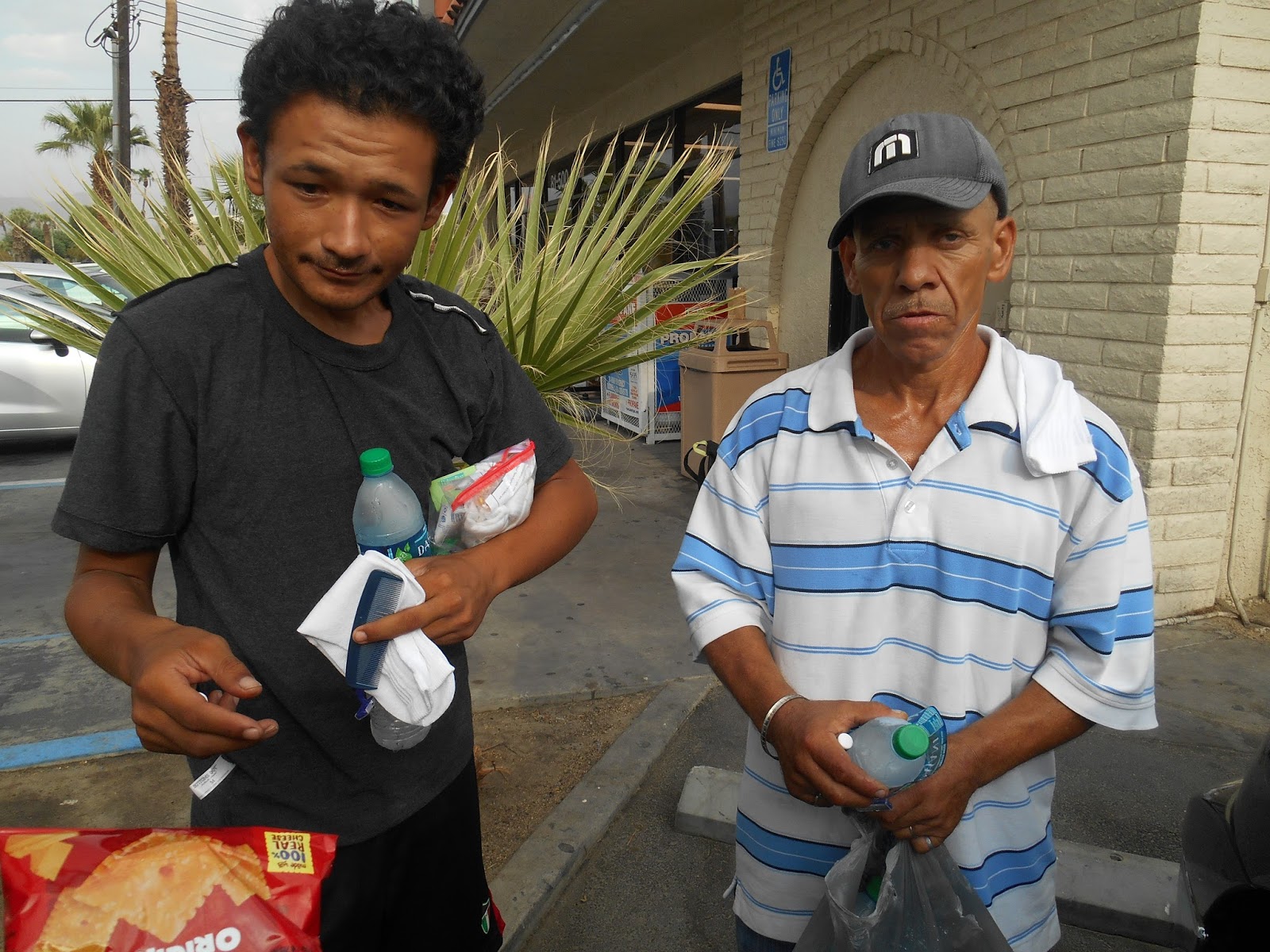 Homeless in America: DELIVERY OF 100S OF FROZEN WATER BOTTLES TO ...