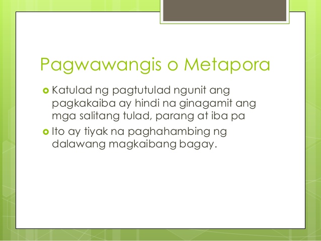 halimbawa ng metapora - philippin news collections
