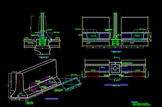 Gambar Pondasi & Tiang PJU - CADWG