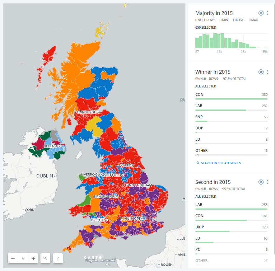 Stats, Maps n Pix: General Election 2015: the view from second place