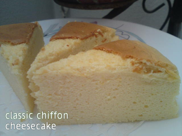 Cooking Pleasure: Classic Chiffon Cheesecake