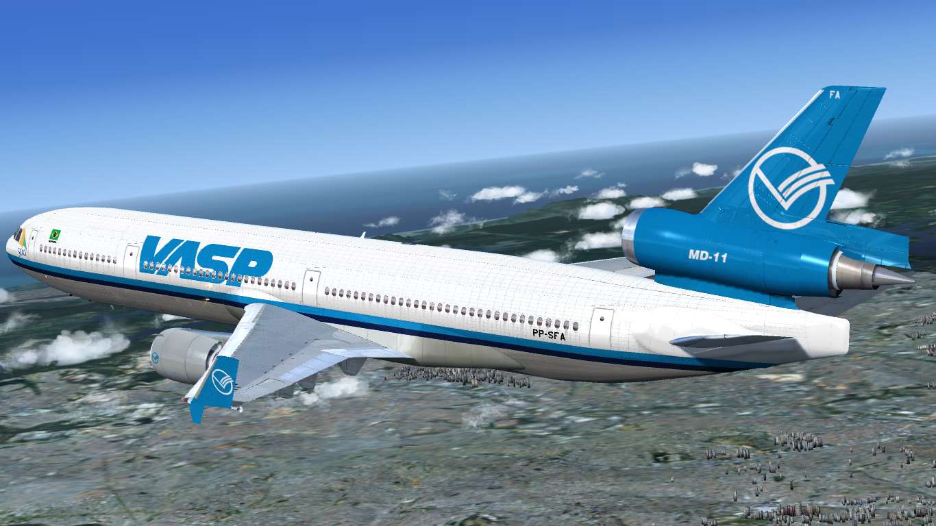 Texturas Brasileiras: Vasp PP-SFA McDonnell Douglas MD-11