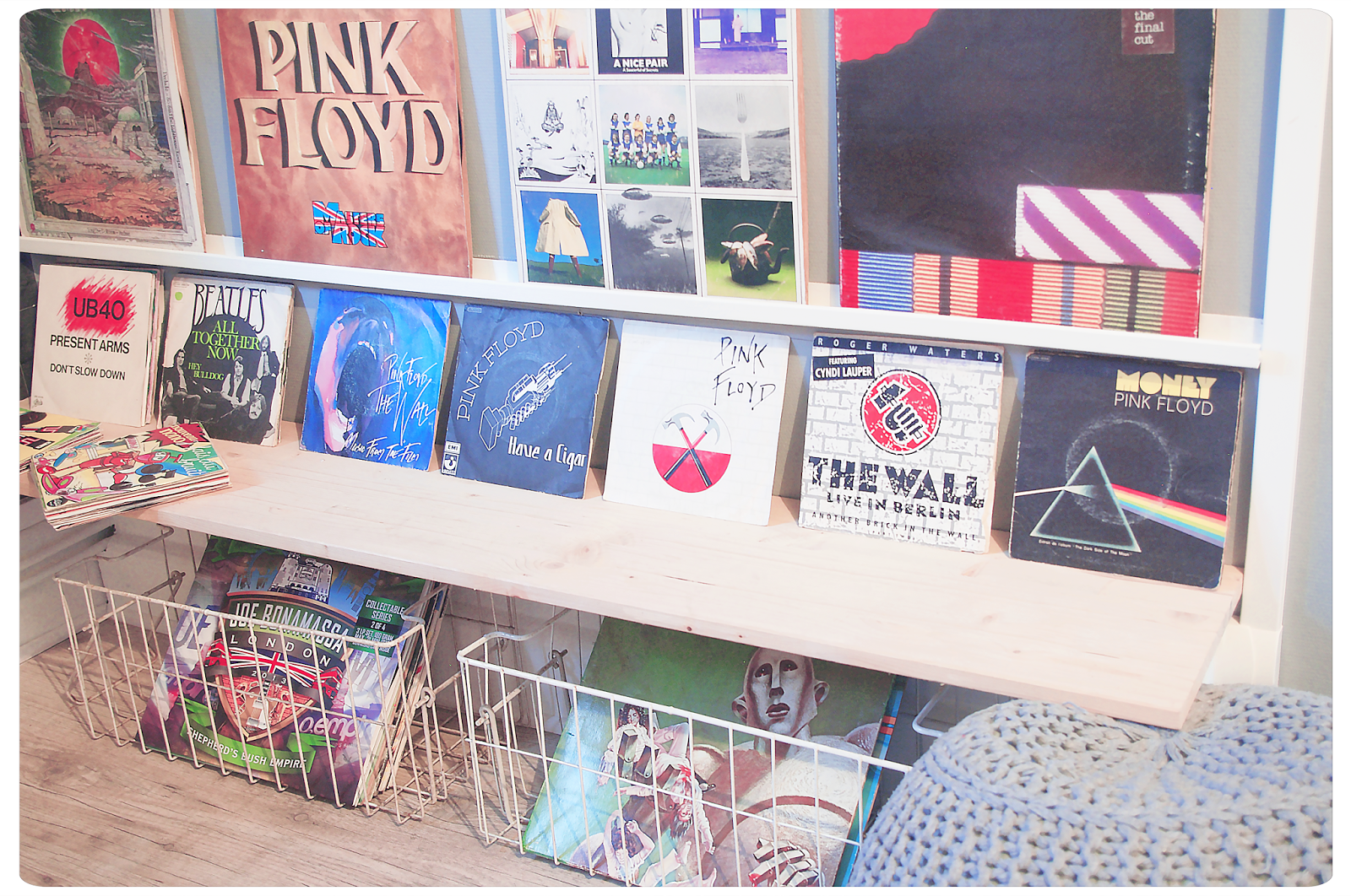 Un mur pour mes vinyles... - Chez cette fille
