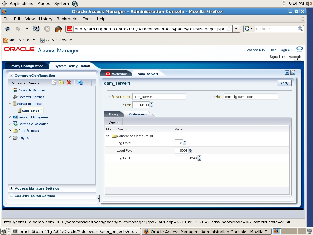 Oracle Access Management: How to configure OAM 11g Server and configure ...