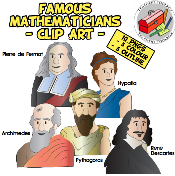 Love This Set of Mathematician Clipart! | Teaching High School Math
