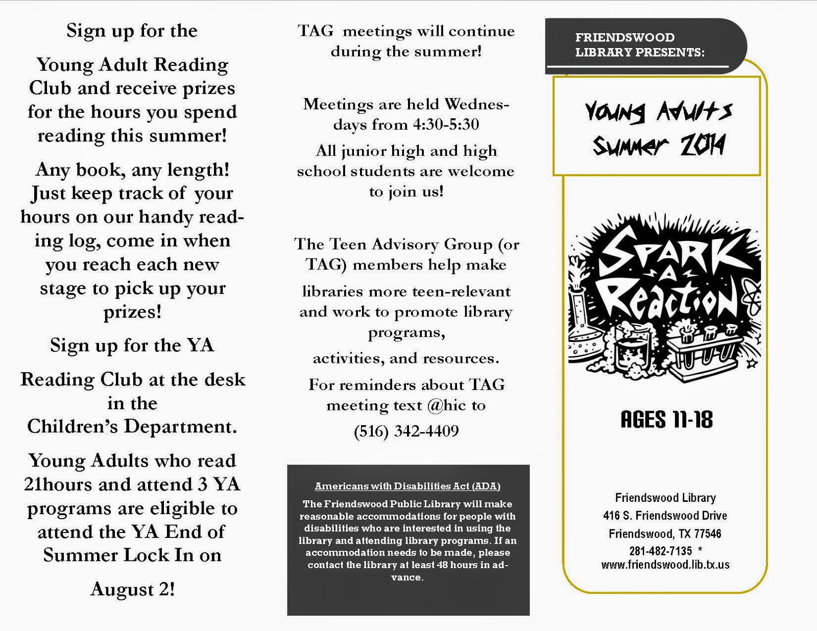 Summer Reading Club and Programs at the Library!