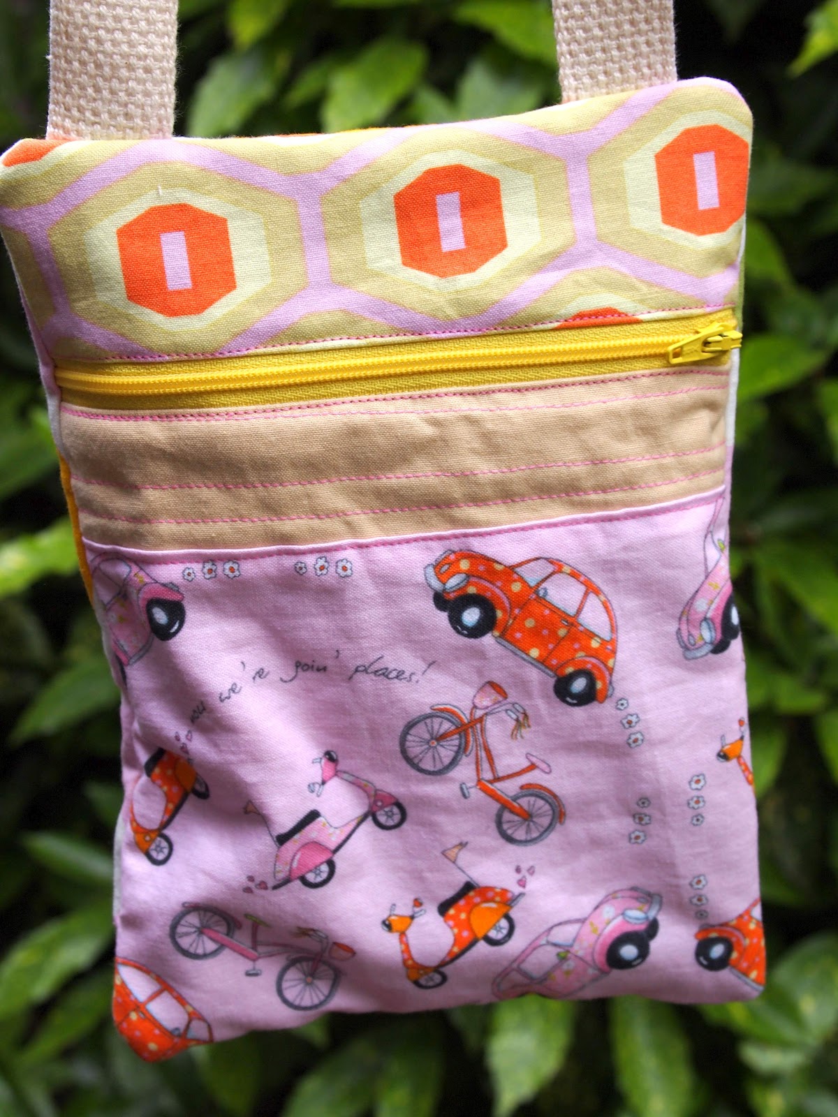 Plum and June: Front Zip Pouches with Shoulder Straps