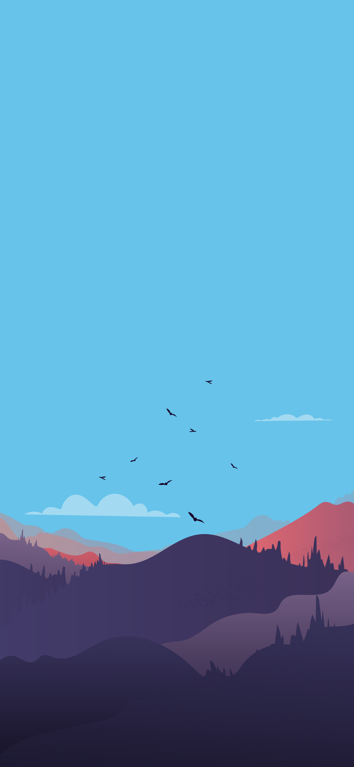 Lock screen wallpaper - Minimalist landscape - Heroscreen