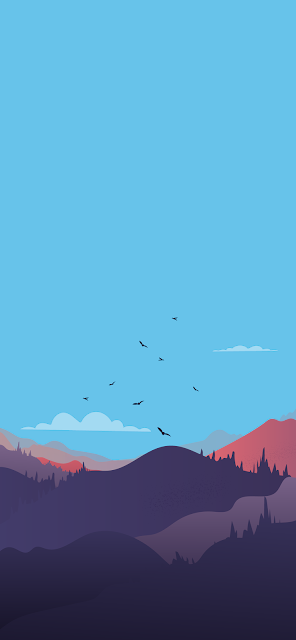 Lock screen wallpaper - Minimalist landscape - Heroscreen Wallpapers