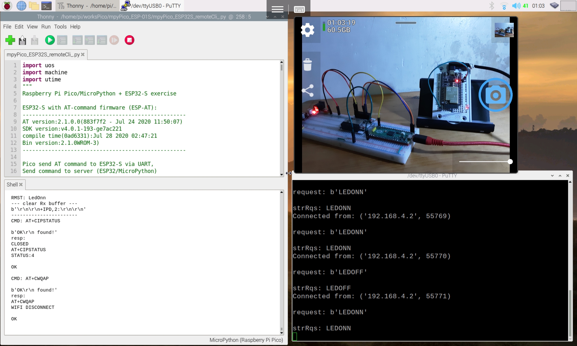 Hello Raspberry Pi Rpi Pico Esp32 S Remote Control Esp32 Devkitc Via