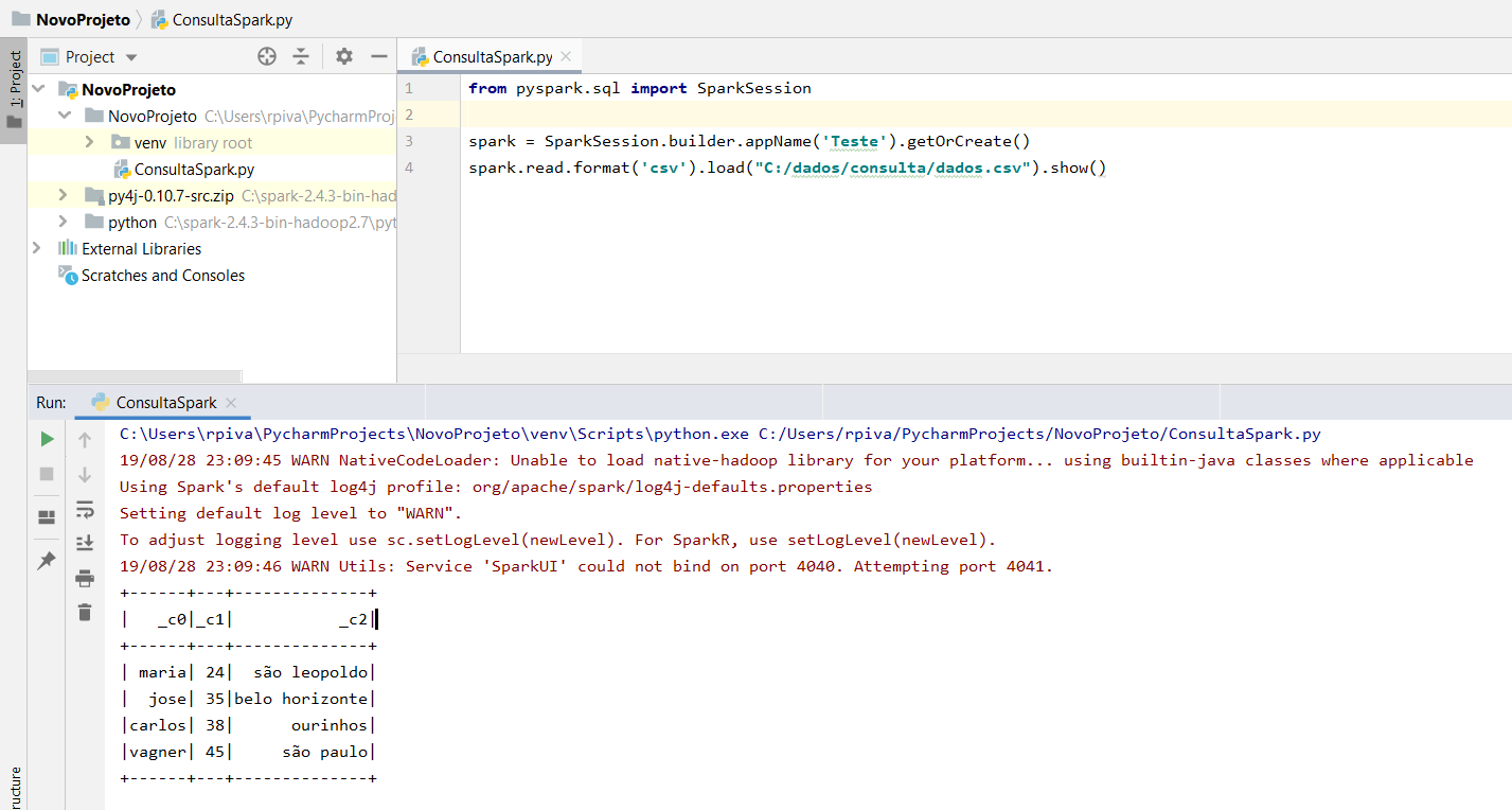 Sloth Big Data: Apache Spark no Python: PySpark com o Windows usando o ...