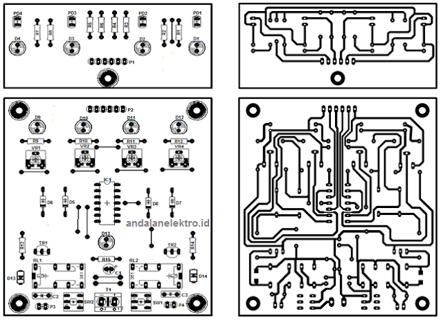 Rancang bangun robot Line Follower analog beserta skema dan gambar ...