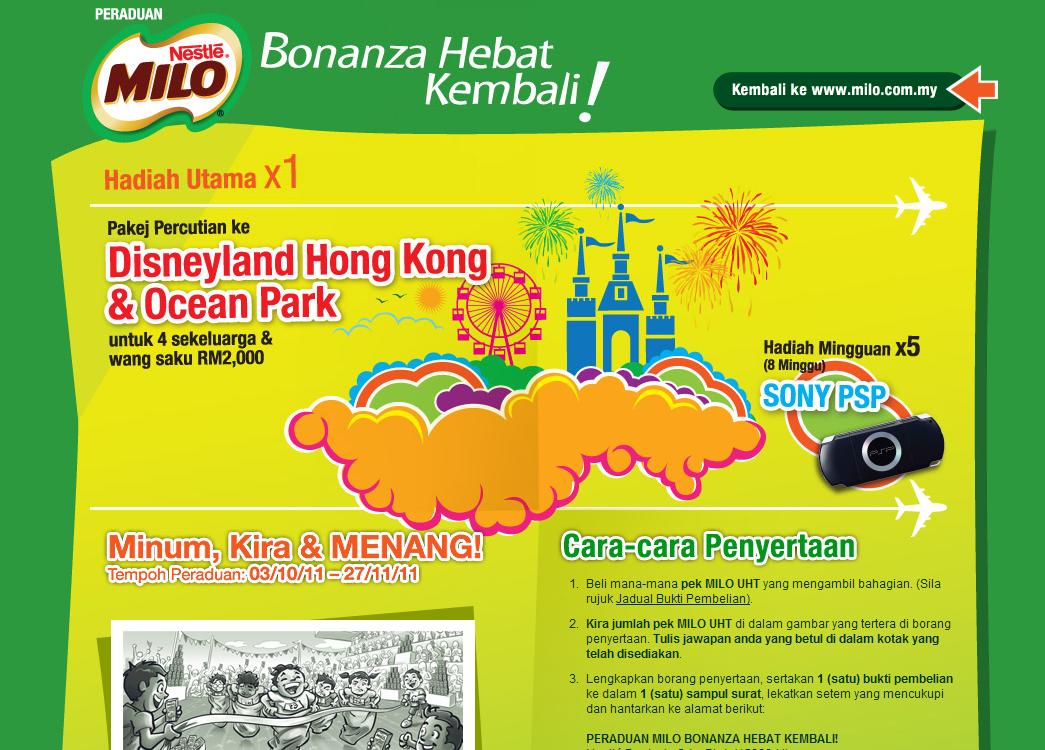 Contest | Milo Bonanza Hebat Kembali - Blog Saya Bukan Blog Awak