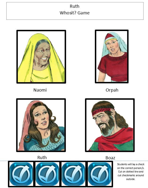 Ruth Whosit? Game | Bible Fun For Kids
