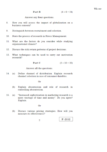 Alagappa University M.Phil., Commerce RESEARCH FOR BUSINESS DECISIONS ...