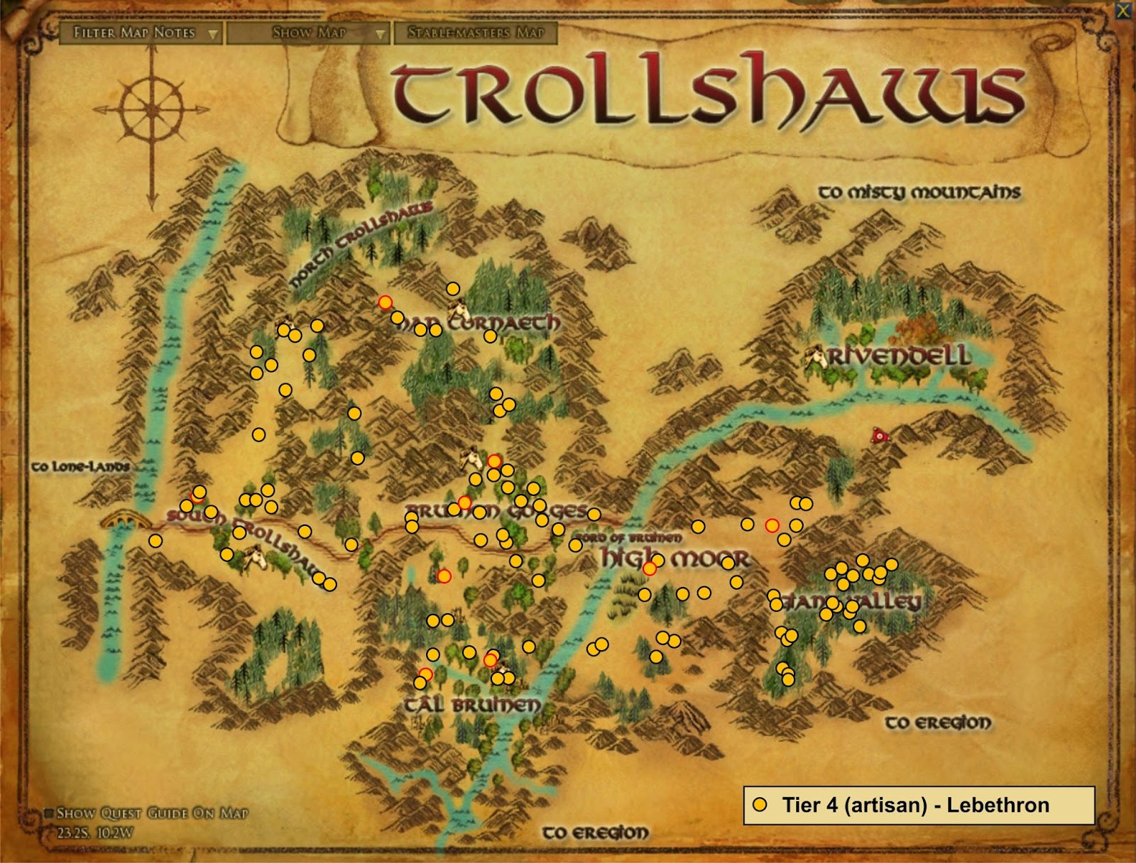 Wonderful Places in LOTRO's Middle Earth: Wood in Lotro - and where to ...