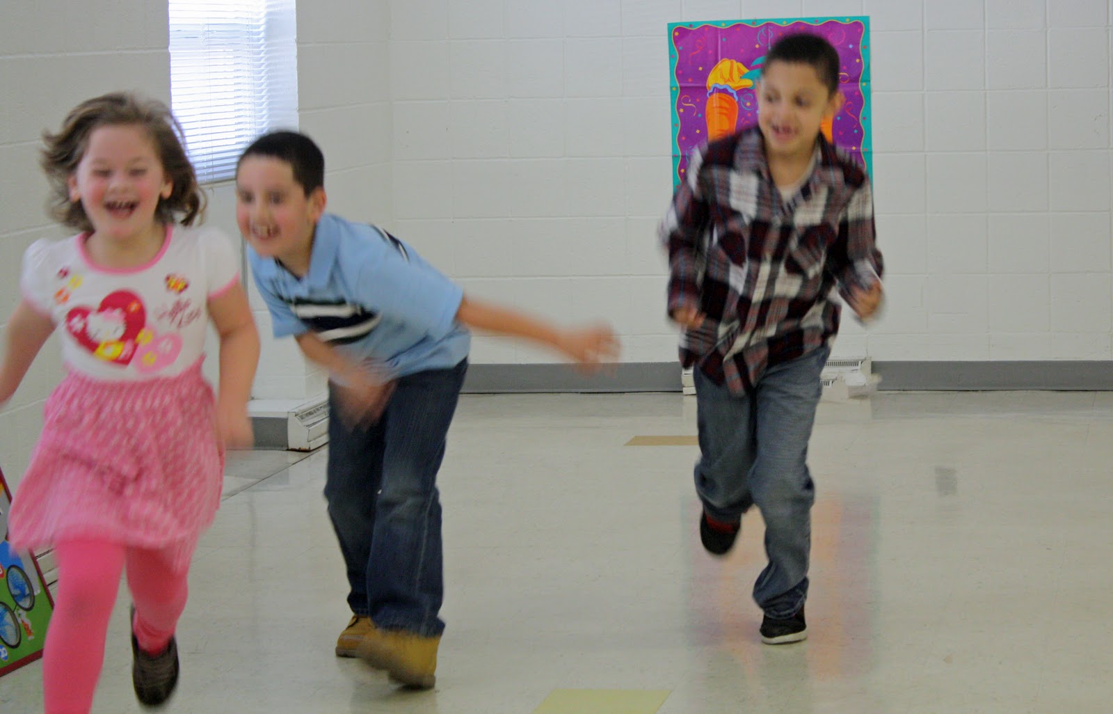 with lots of cousins and friends!