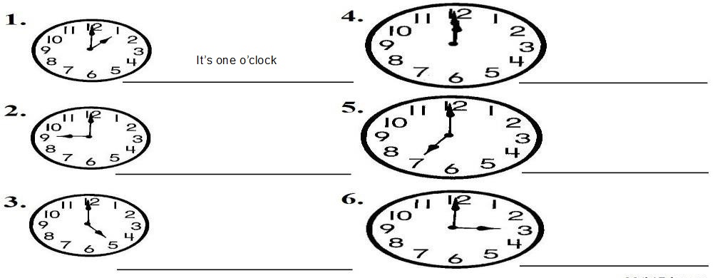 INGLÉS: THE CLOCK PART TWO
