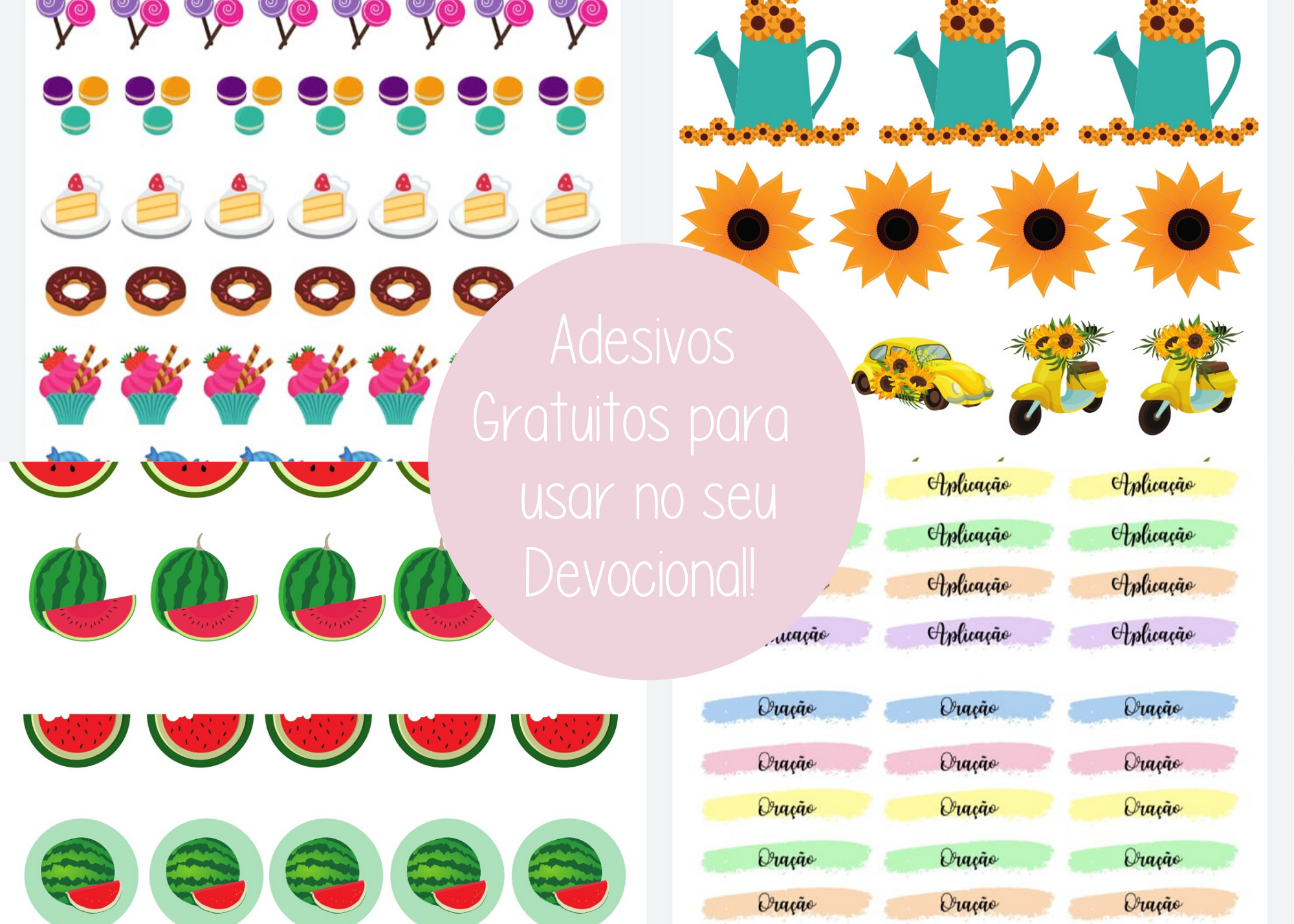 Adesivos Gratuitos para usar no seu Devocional! - Simplesmente Cristã