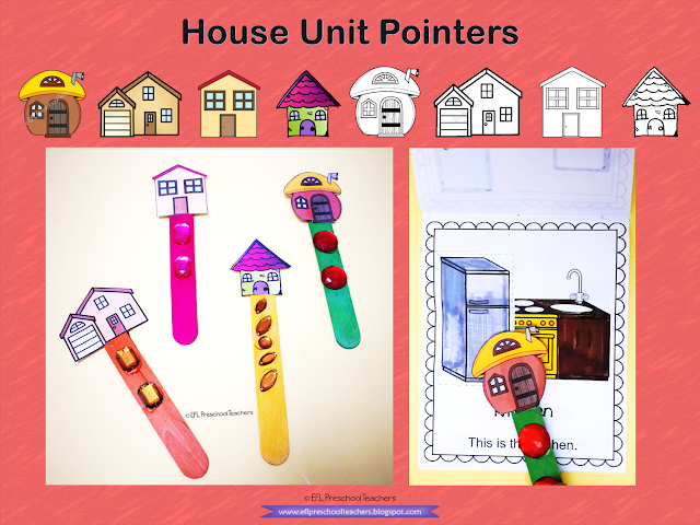 ESL/EFL Preschool Teachers: House Unit -Parts of the house for ...
