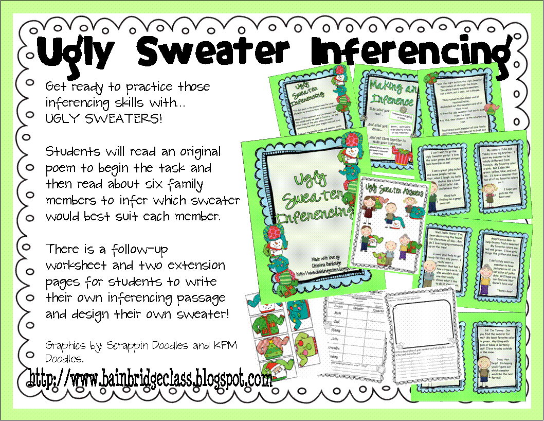 Welcome to the UNI-corner: Ugly Sweater Inferencing!