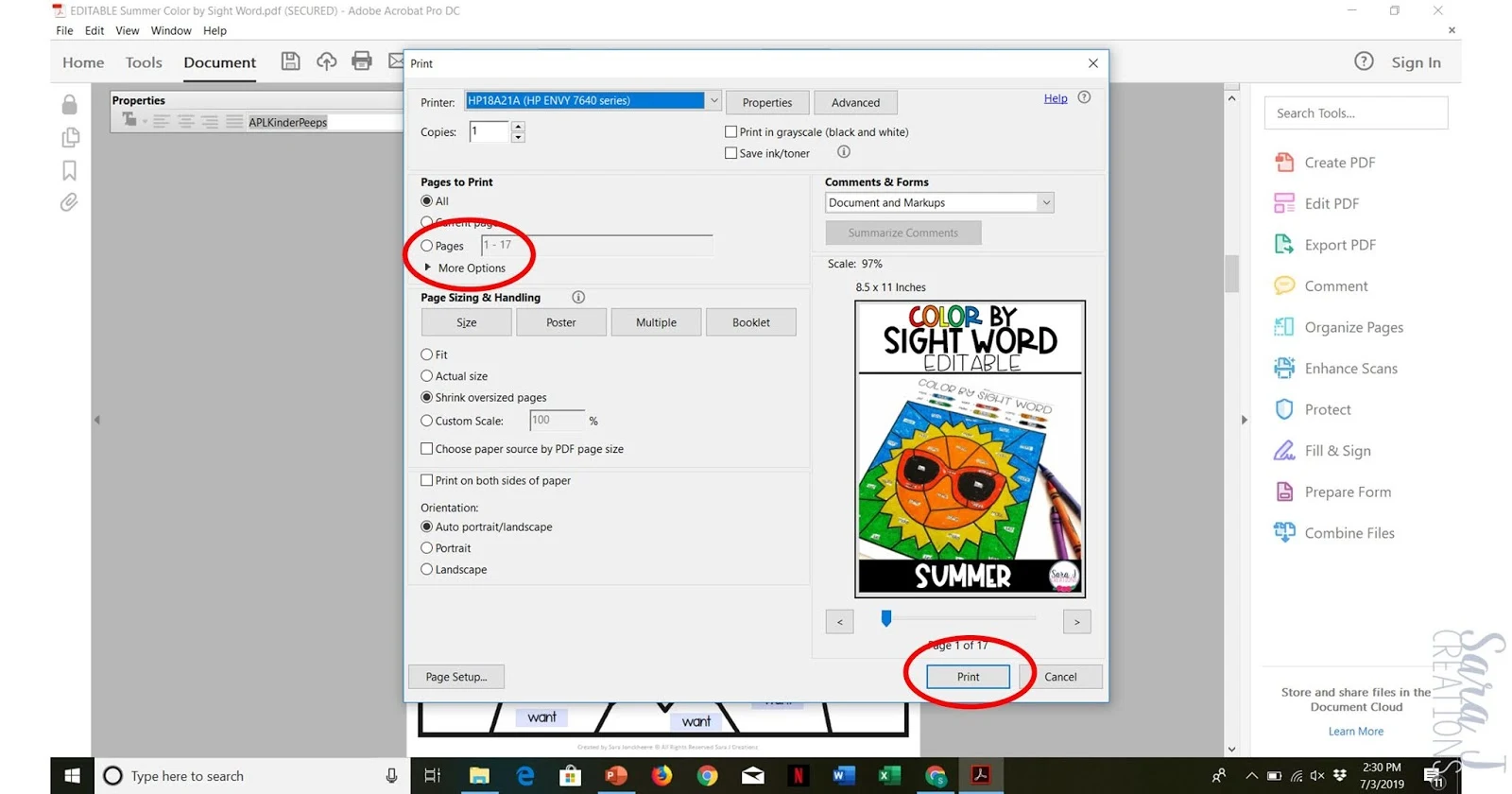 Editable Color by Sight Word for the Whole Year | Sara J Creations