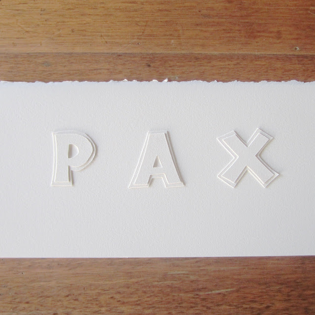 Paper Ponderings: Paper letter cutting