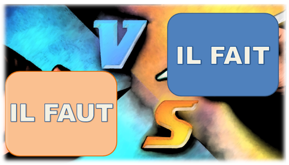 Bien sûr!: IL FAIT /IL FAUT