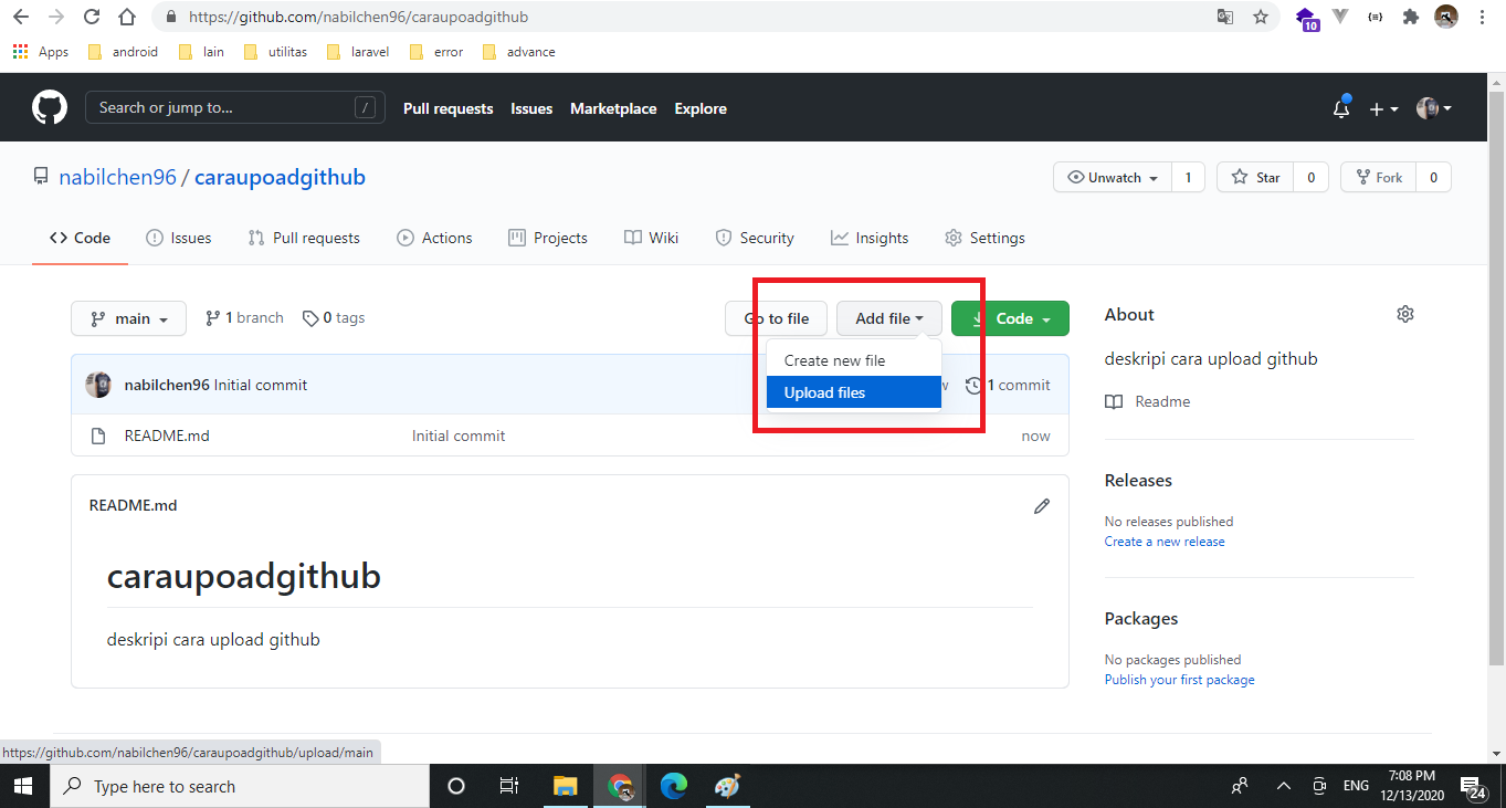 Cara Mudah Upload Project ke Github - Sahretech