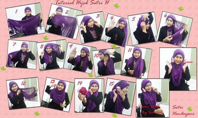 Gambar Tutorial Hijab Modern Syar'i | Blog Jilbab Cantik