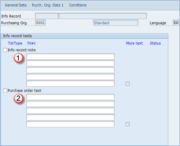 How to Maintain and config Purchase Info Record in SAP
