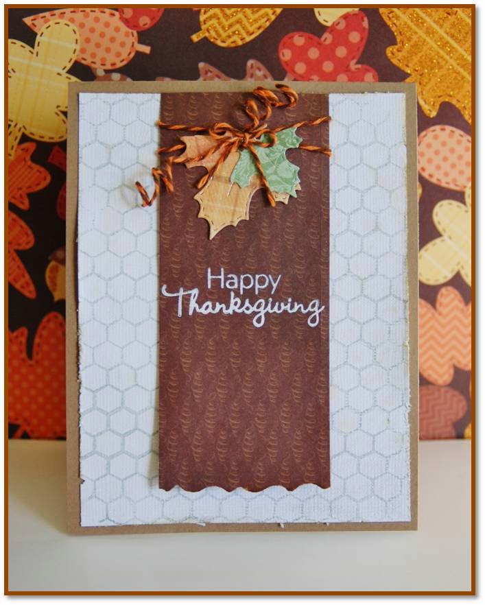 Twine It Up! by Annie's Paper Boutique : A Trendy Happy Thanksgiving Card