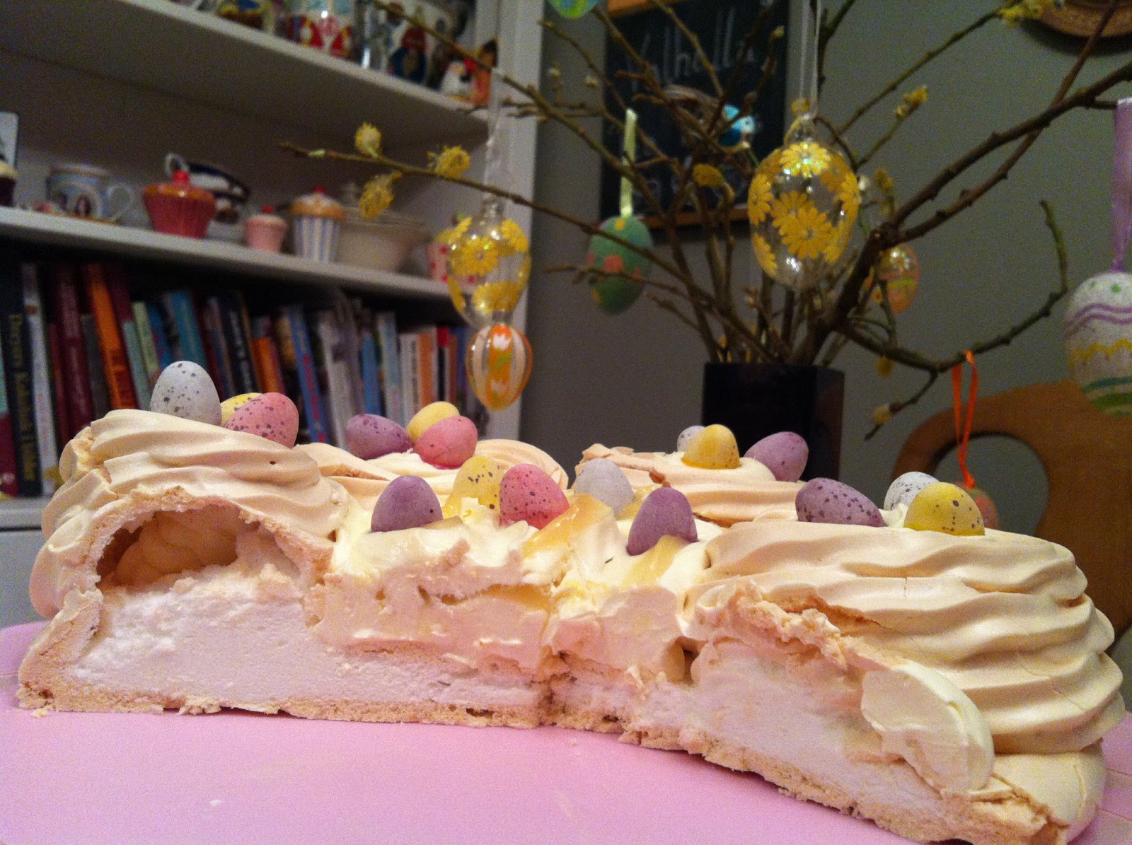 Victory Rolls & Mixing Bowls: Mary Berry's Easter Pavlova