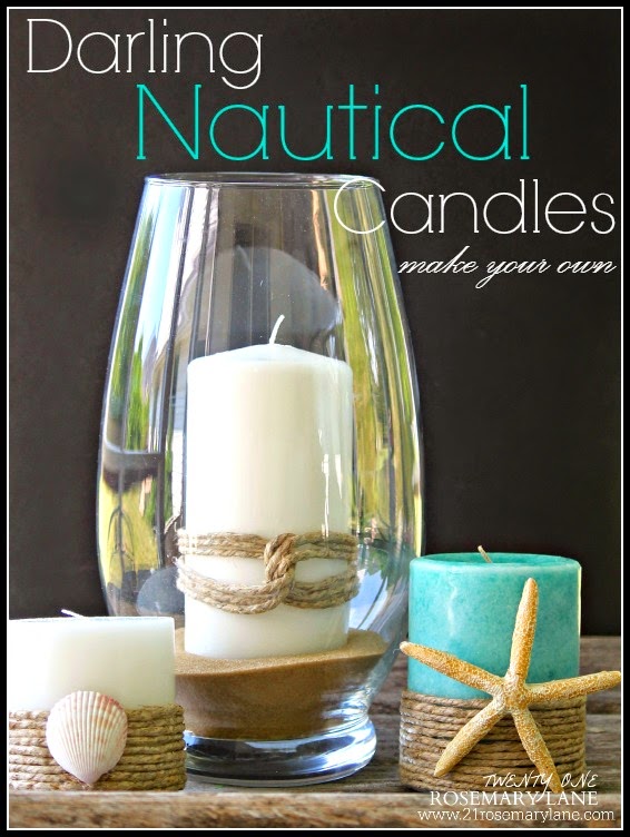 21 Rosemary Lane: Make Your Own Pottery Barn Inspired Nautical Candles
