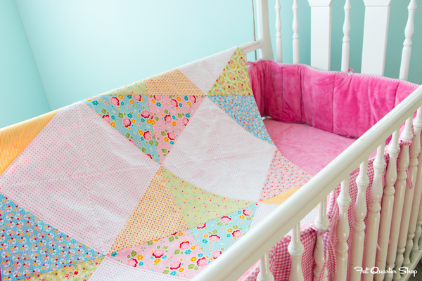 Bloom & Bliss Receiving Blanket Tutorial | Fat Quarter Shop's Jolly ...