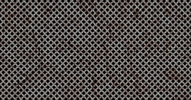 HIGH RESOLUTION TEXTURES: Seamless metal grill texture that is rusted