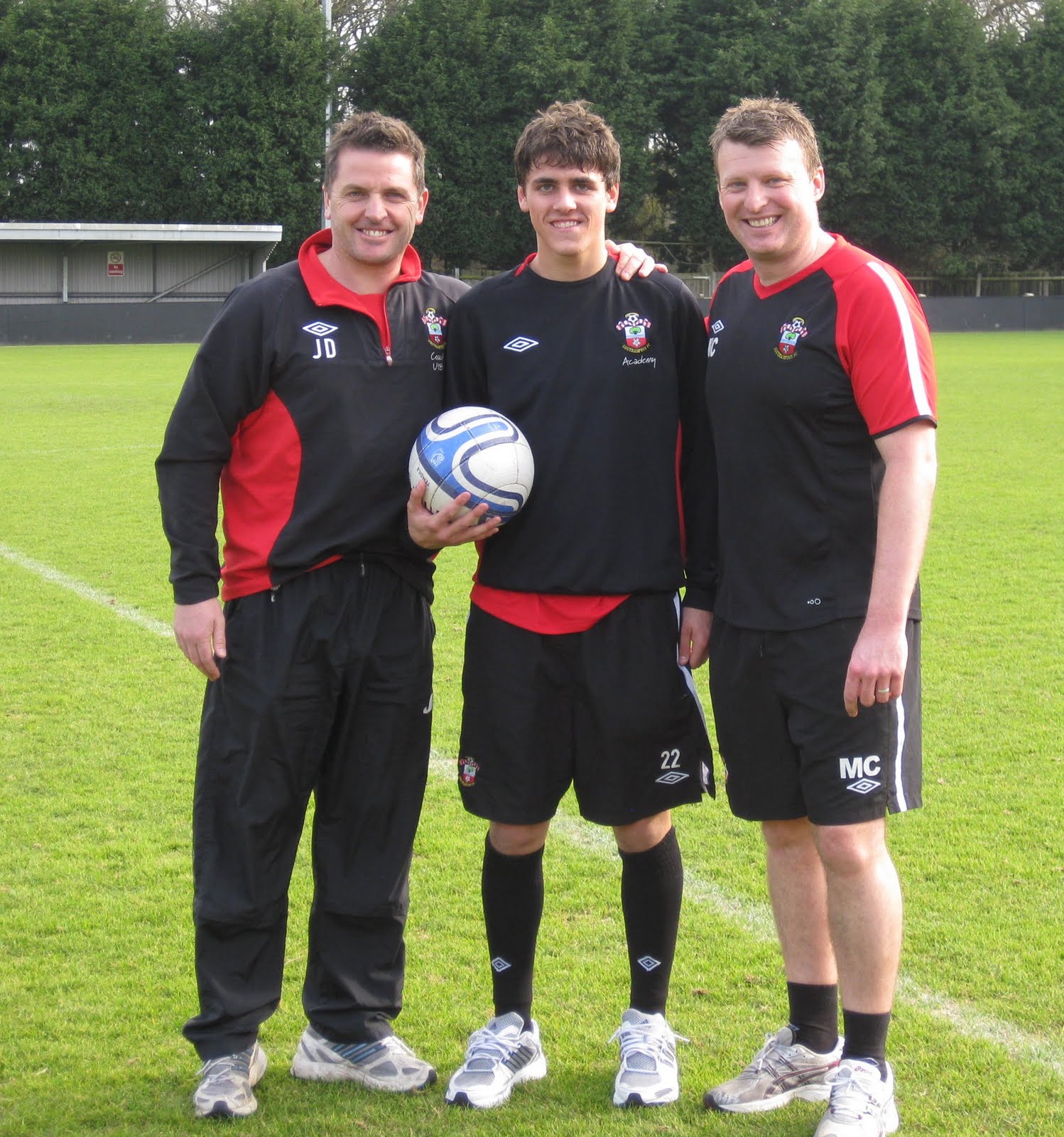 The Junior Way: Jordan Rideout trains with Southampton