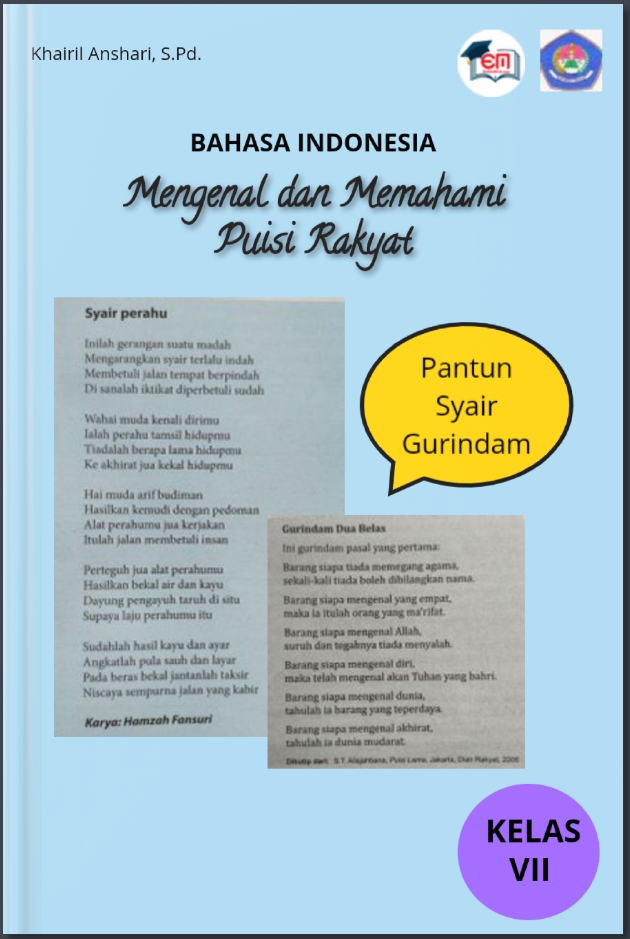 E-Modul Mengenal dan Memahami Puisi Rakyat