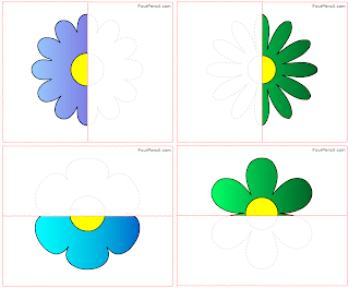Draw other side: Free printable Daisy draw other side drawing worksheet ...