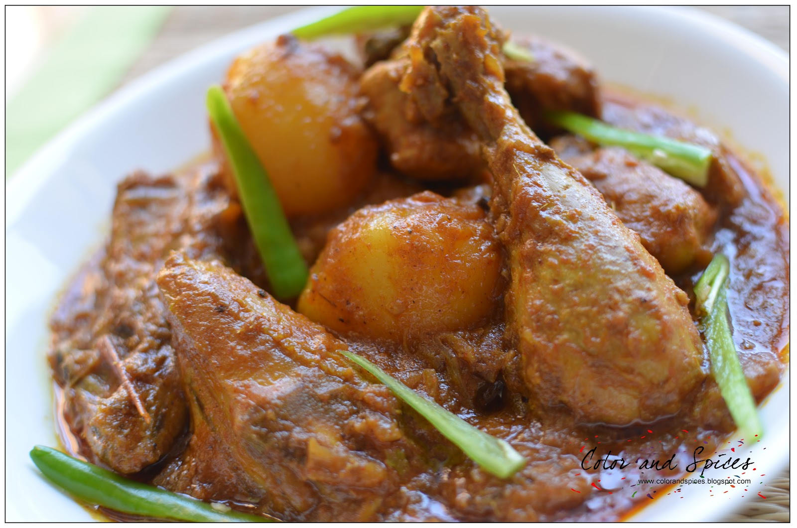 Color and Spices: Chicken kosha for a typical bong sunday