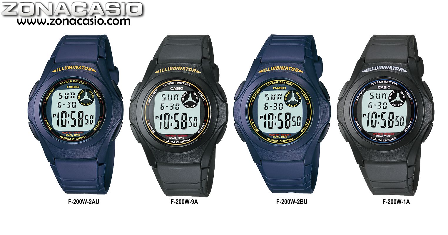 Zona Casio: Curiosidad del día: 2002, F200W casi... casi gemelos