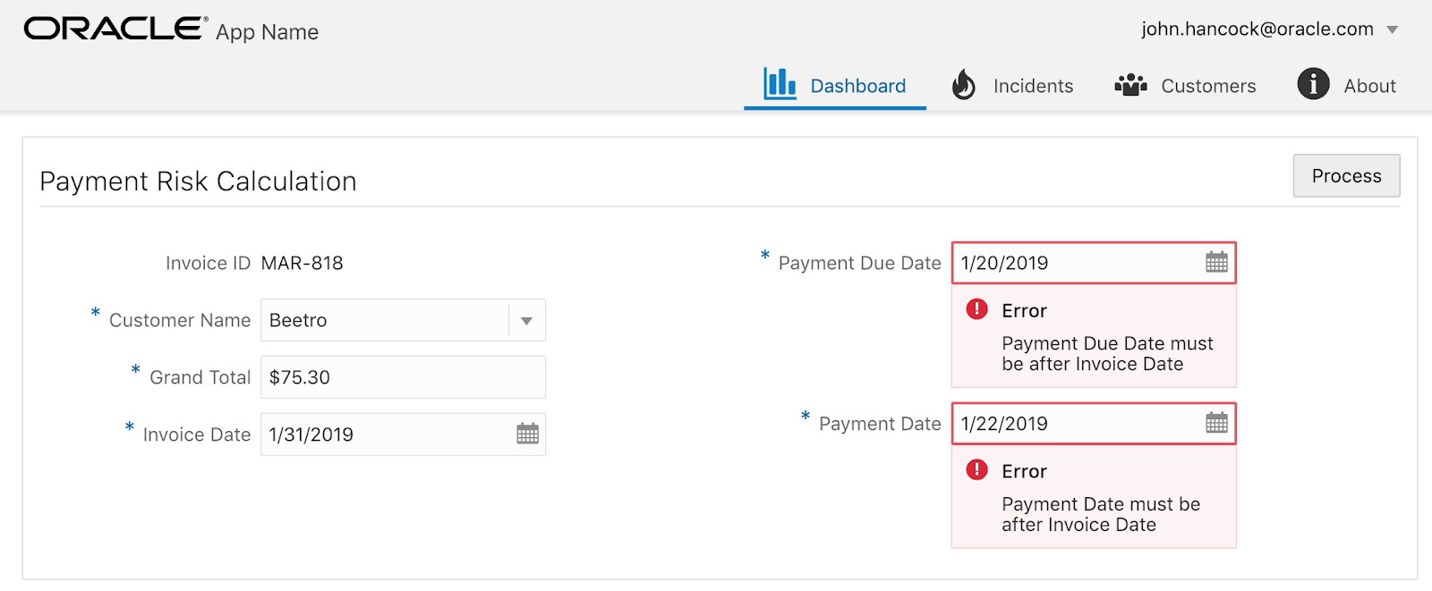 Andrej Baranovskij Blog Cross Field Form Validation In Oracle Jet